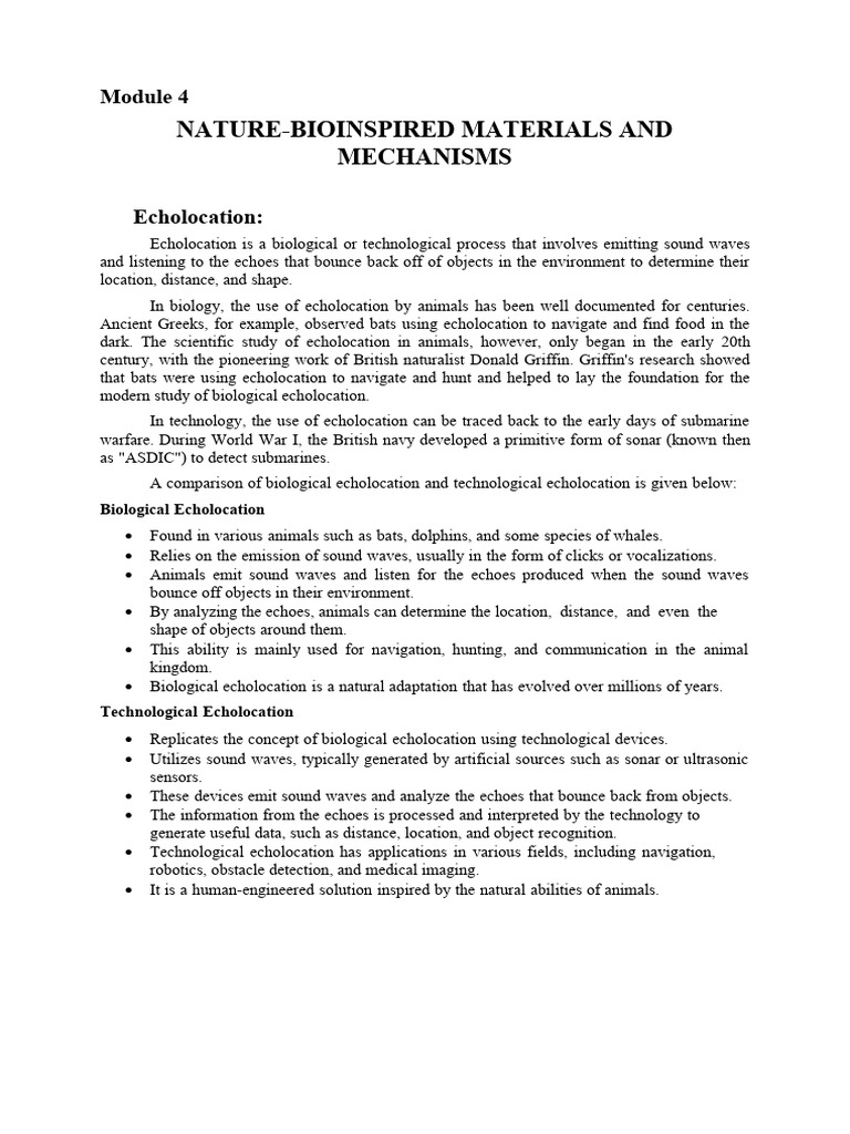 Module 4 (Part 1) 21BE45 Biology For Engineers 30 Pages | PDF ...