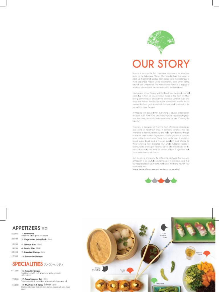 Nippon Menu 2021small | Download Free PDF | Sushi | Culinary Arts