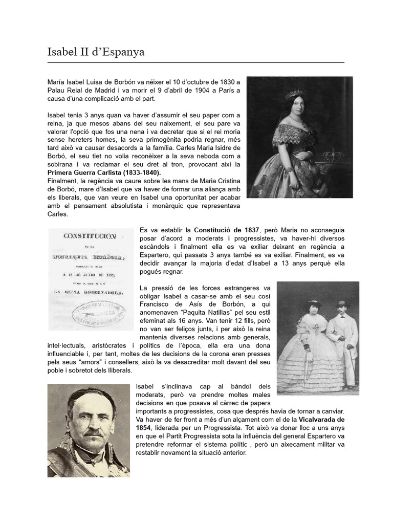 Isabel II | PDF