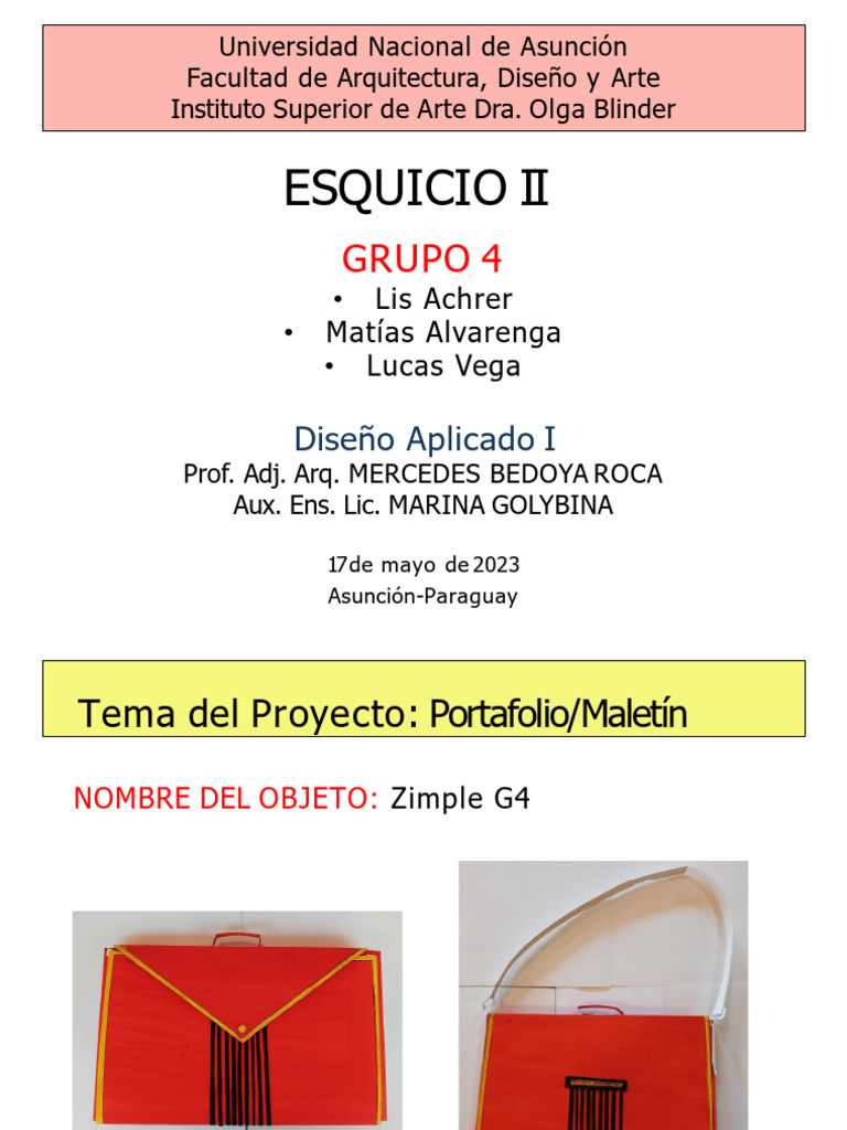 Esquicio Grupo 4 | PDF | Diseño