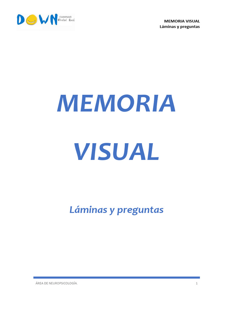 Ejercicios de Memoria Visual | PDF