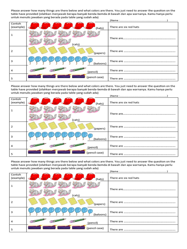 Colors and Numbers | PDF