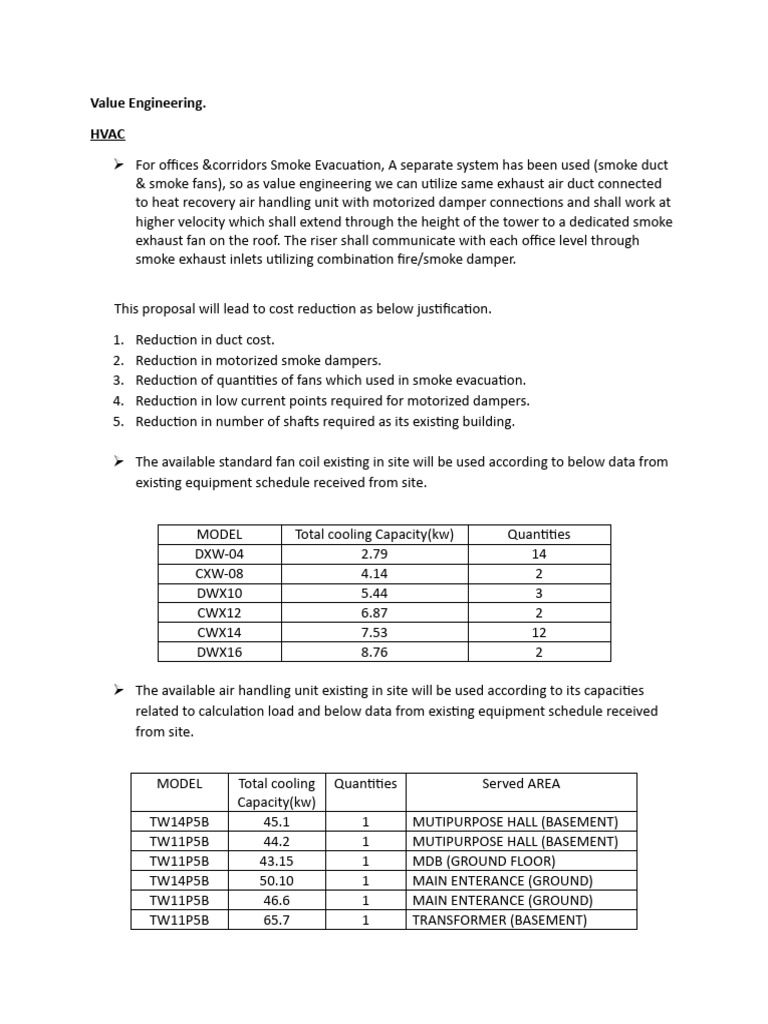 HVAC Value Engineering | PDF | Duct (Flow) | Mechanical Engineering