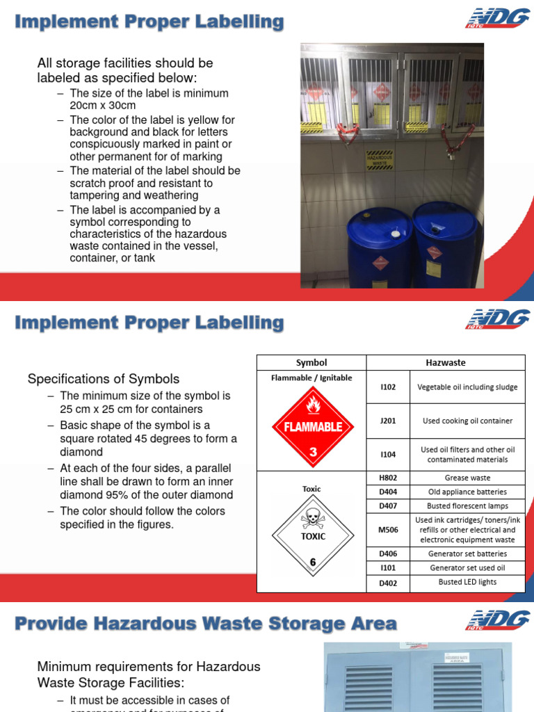 Hazwaste Storage Sample | PDF | Hazardous Waste
