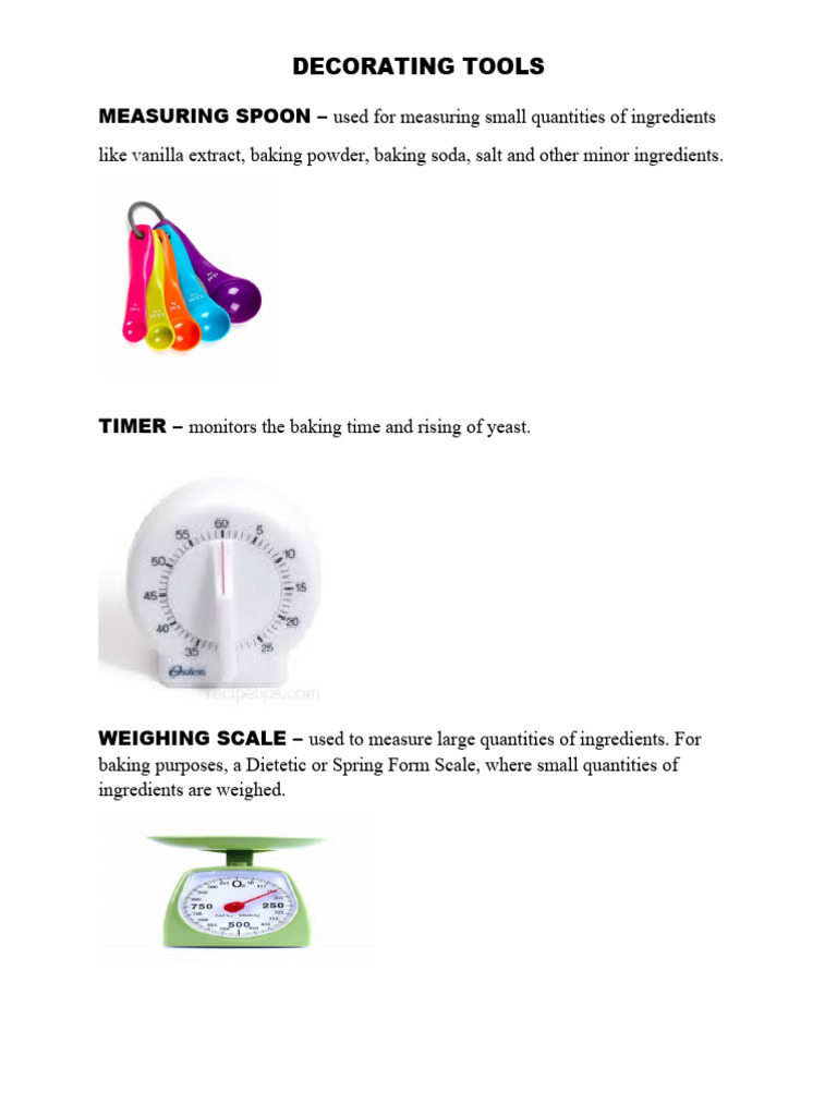 Measuring Tools | PDF | Cooking, Food & Wine
