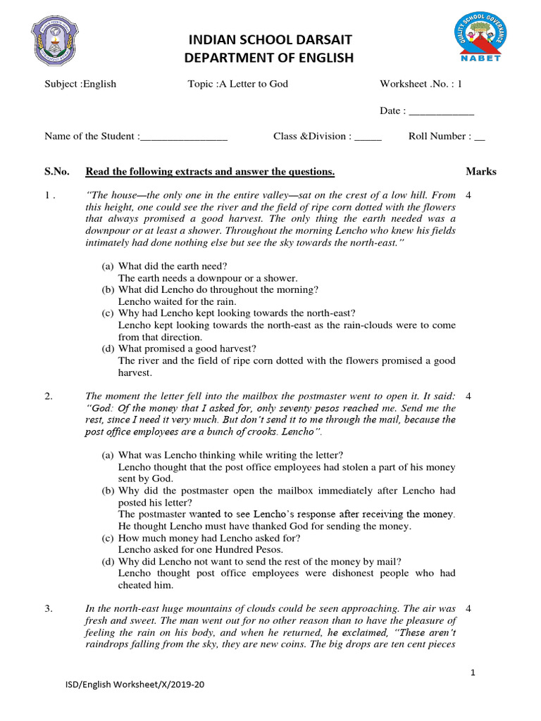 Worksheet 1 | PDF | Hail