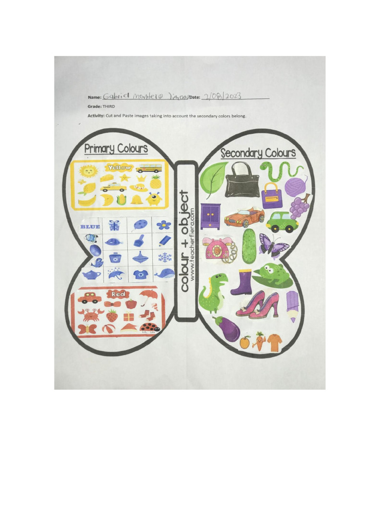 Mariposa Colores en Inglés | PDF