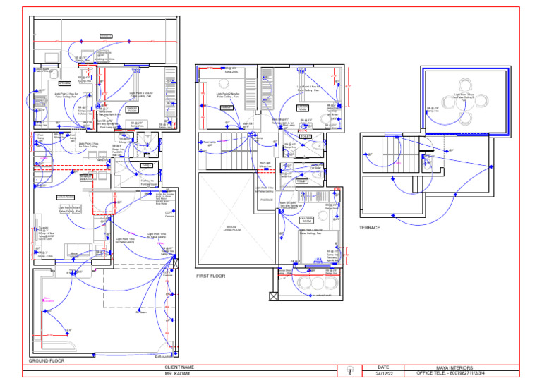 Electrical Layout Plan for Maya Interiors | PDF