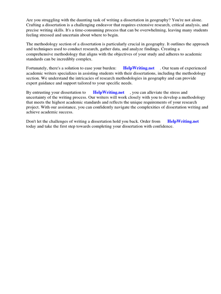 Methodologie De Dissertation En Geographie Pdf Pdf Ultimate