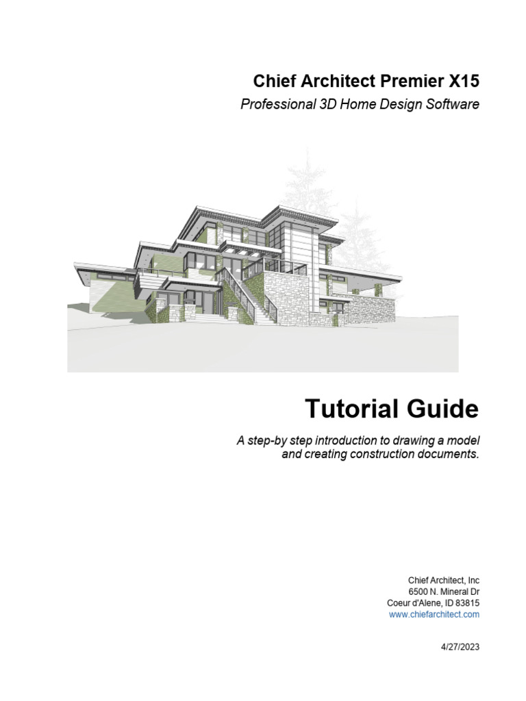 Chief Architect x15 Tutorial Guide | PDF | Computer File | Operating System