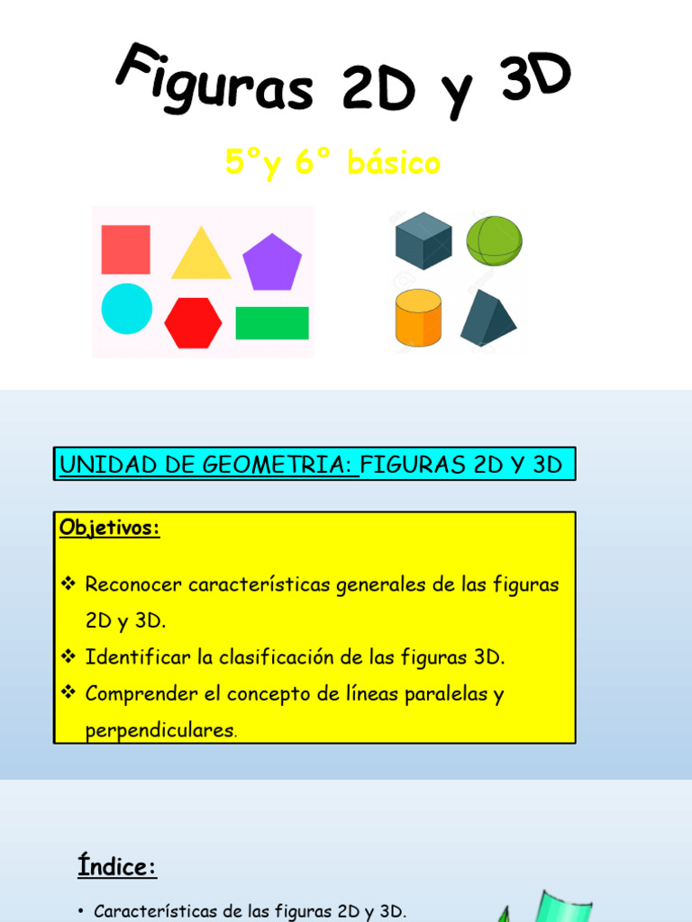 Figuras Geométricas 2D y 3D para 5° Grado | PDF | Formas geométricas ...