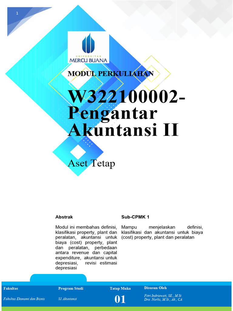 Modul Pengantar Akuntansi II (TM1) | PDF | Bisnis