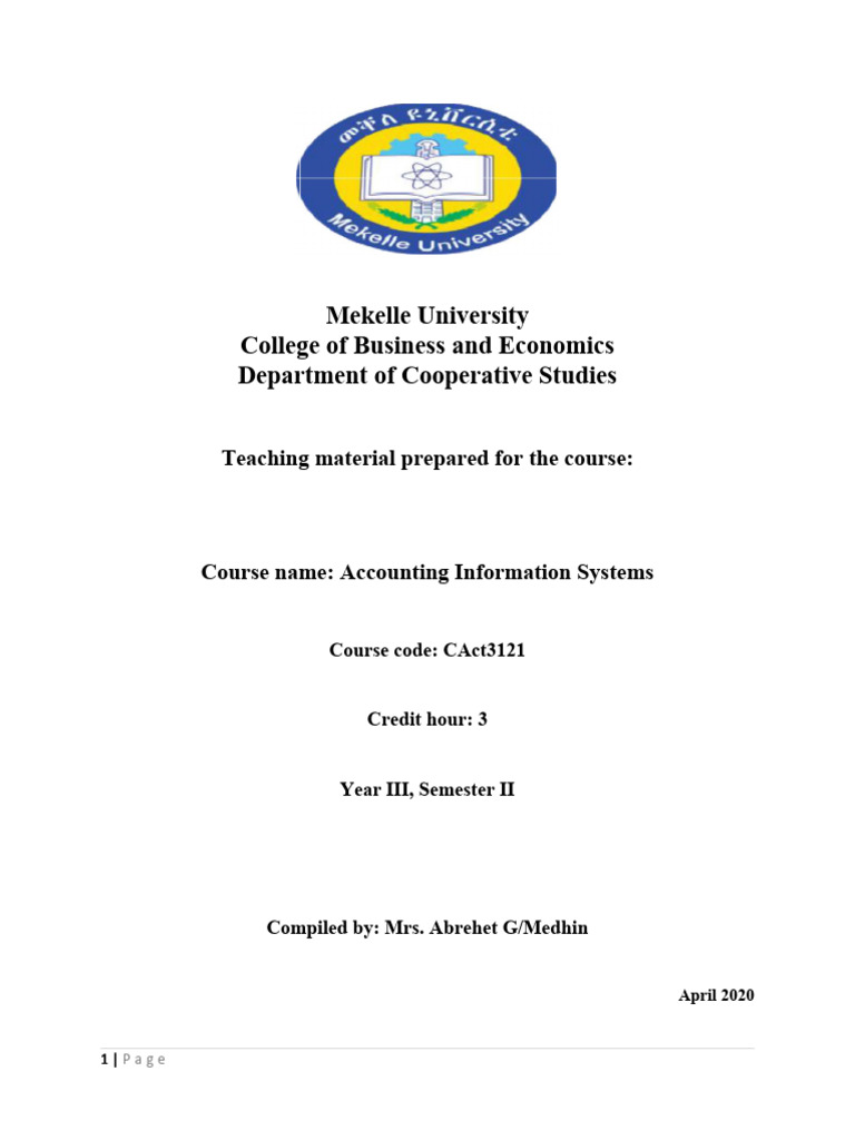 Compilled Teaching Material AIS | PDF | Databases | System