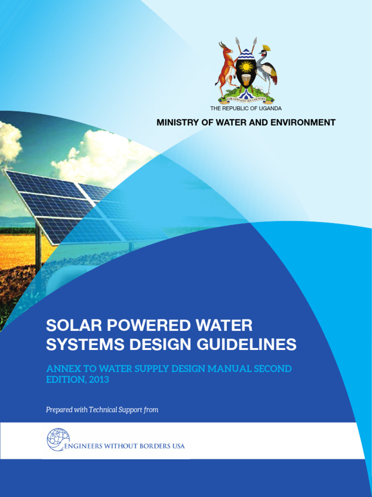 Solar Powered Water Guidelines Uganda Wash Sector | PDF | Photovoltaic ...