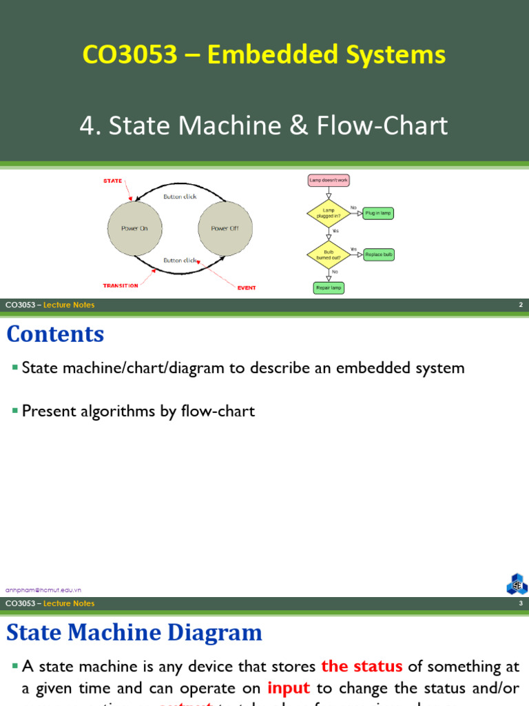 CO3053 - Lecture 4 - State Machine and Flowchart | PDF | Computer Science | Conceptual Model
