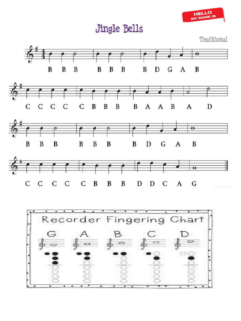 Jingle Bells Recorder | PDF