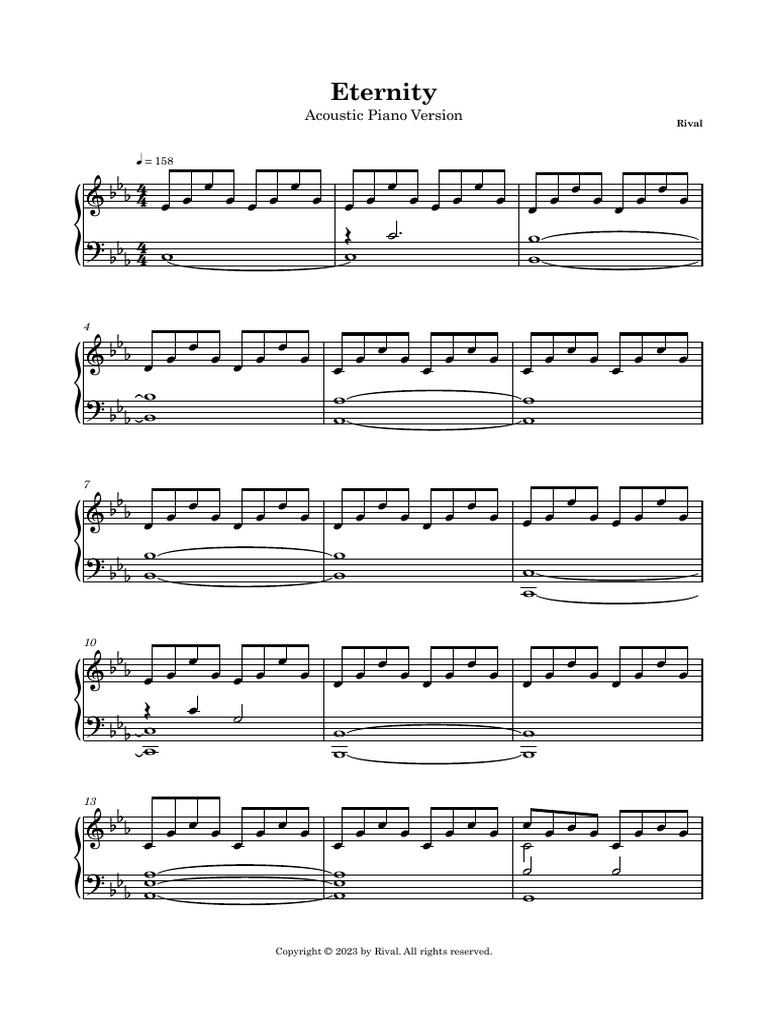 Eternity Sheet Music | Download Free PDF | Freedom Of Expression Law ...