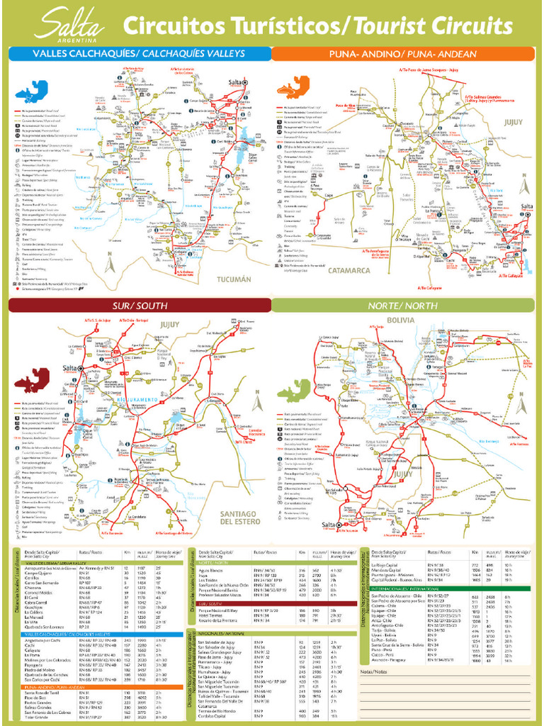 Mapa Circuitos Salta | PDF