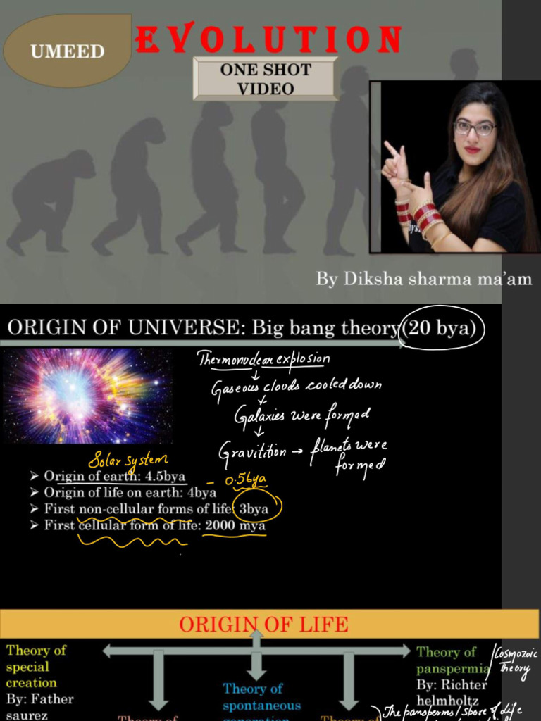 Evolution - Lect Notes | PDF