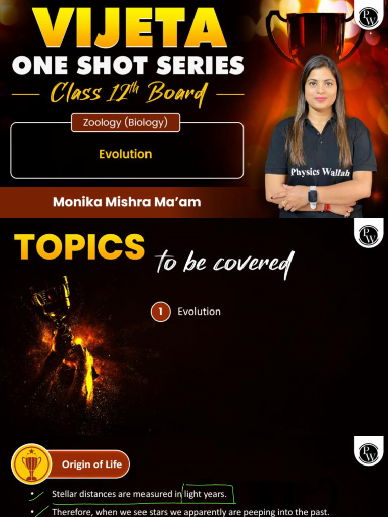 Evolution Class Notes Vijeta Series Class 12th Pdf 8517