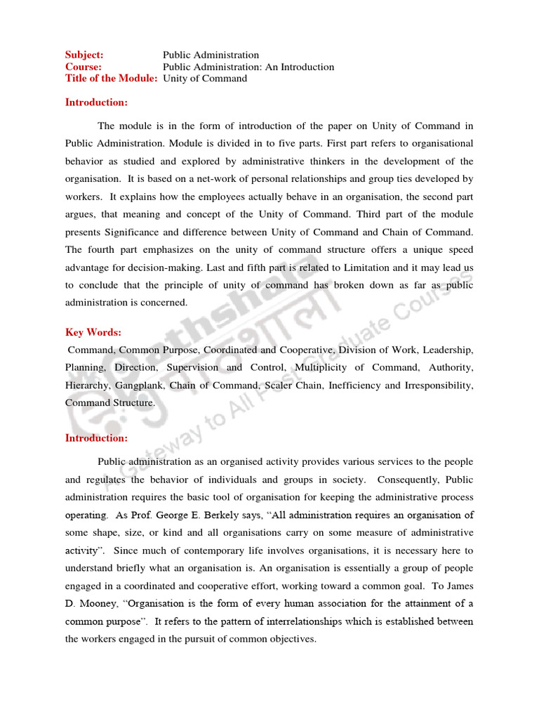 Epg - Unity of Command | PDF | Cost Of Living