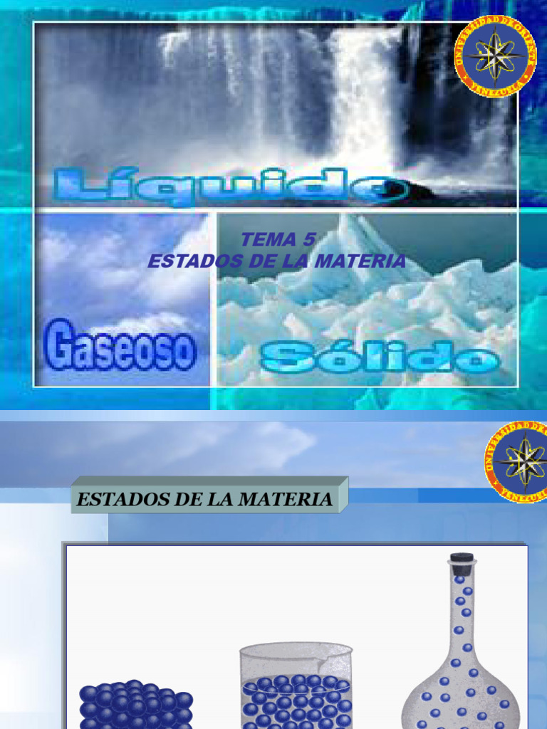 Estados de la Materia: Gases, Líquidos y Sólidos | PDF | Gases | Fase ...