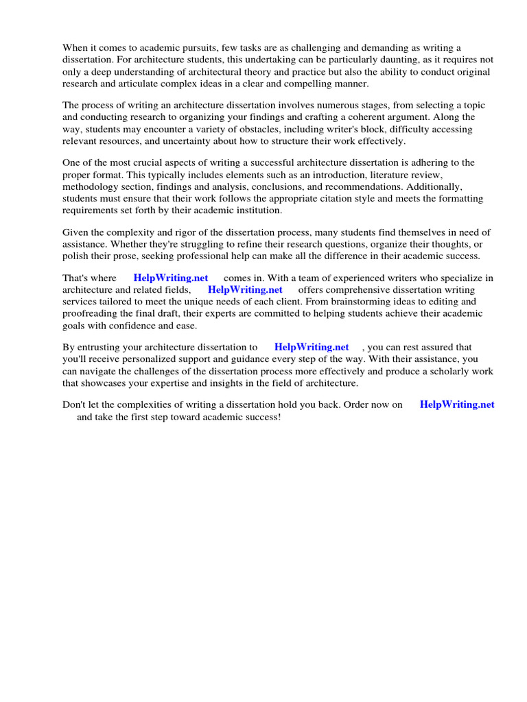 Architecture Dissertation Format | PDF | Thesis | Methodology