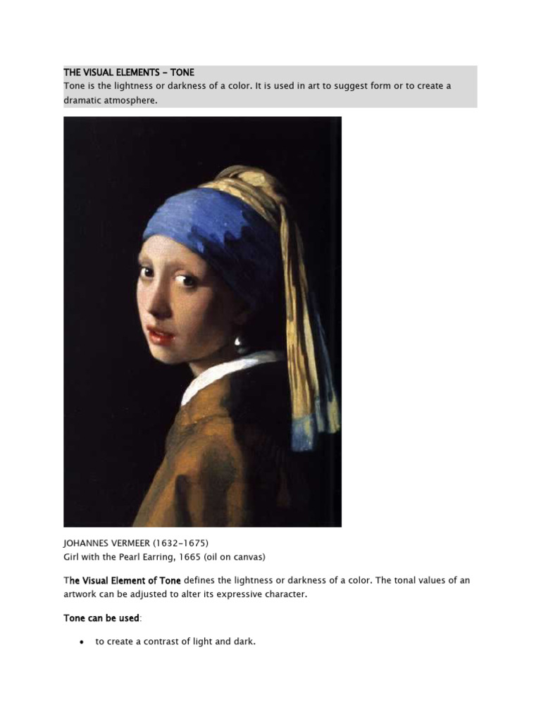 Understanding Tone in Visual Art | PDF | Drawing | Paintings