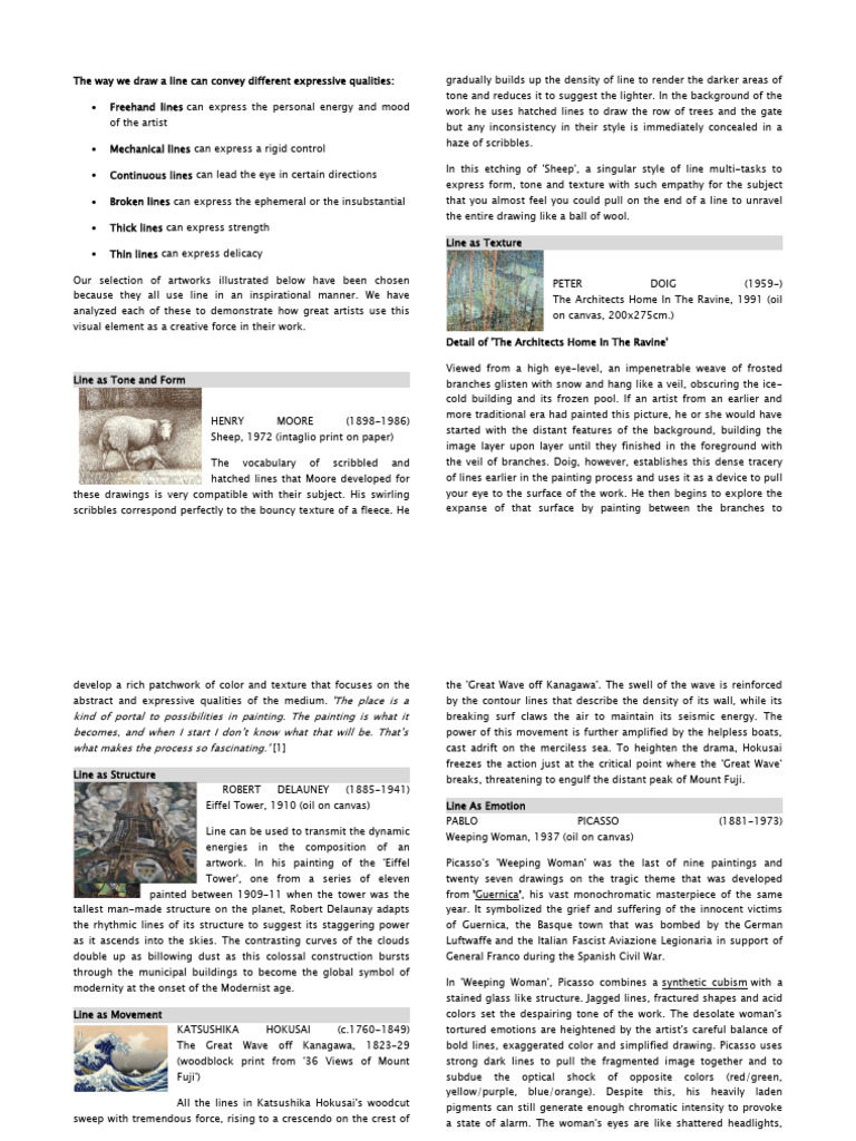 The Way We Draw a Line Can Convey Different Expressive Qualities | PDF ...