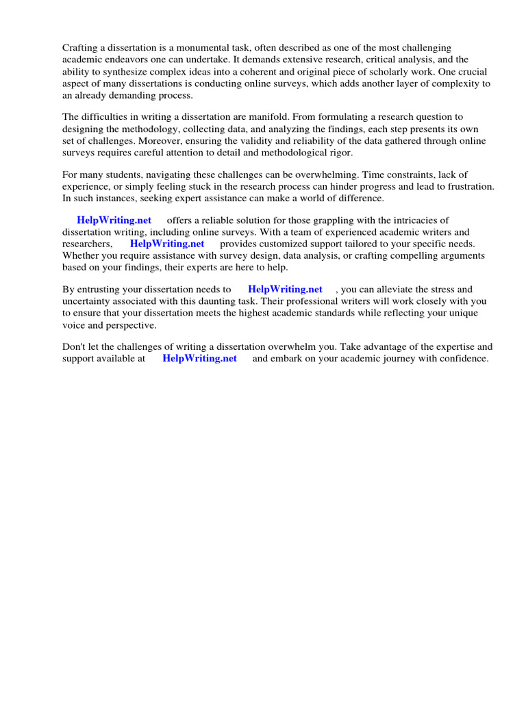 Dissertation Online Survey | PDF | Survey Methodology | Sampling ...