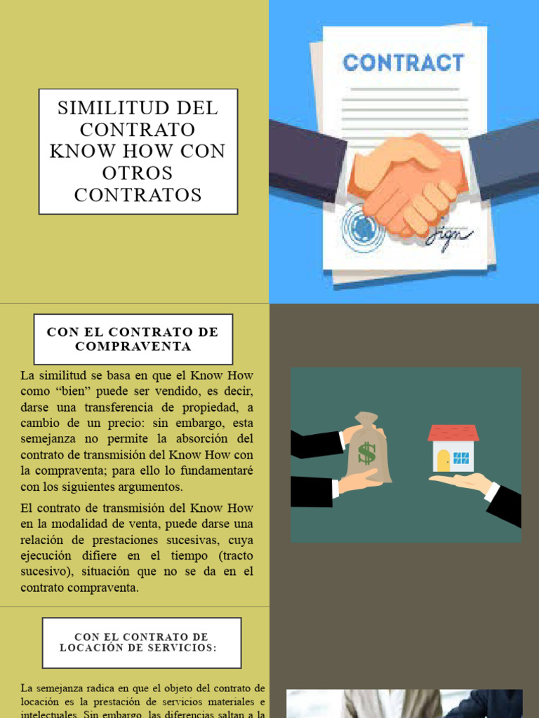 Similitud Del Contrato Know How Con Otros Contratos | PDF | Negocios ...