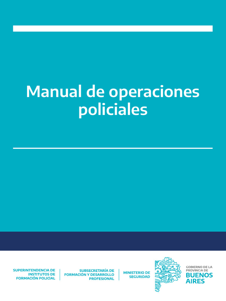 MANUAL de operaciones policiales | PDF | Policía | Coche de policía
