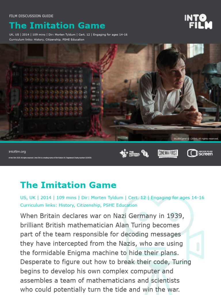 The Imitation Game Film Guide | PDF | Alan Turing