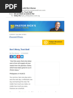 RCCG DTCE CALENDAR 2025 | PDF