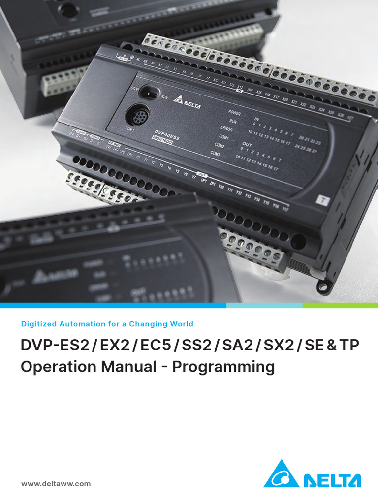 Delta - Ia PLC - DVP - Es2 Ex2 Ec5 SS2 Sa2 SX2 Se TP - PM - en - 20231221 | PDF | Computing ...