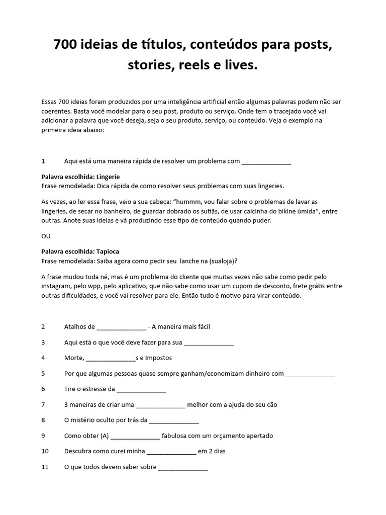 700 Ideias de T Tulos | PDF | Dinheiro