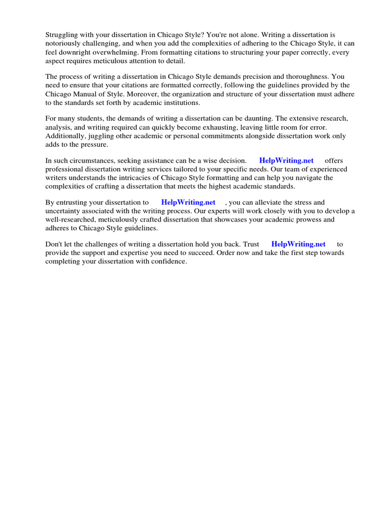 Dissertation Chicago Style | PDF | Citation | Thesis