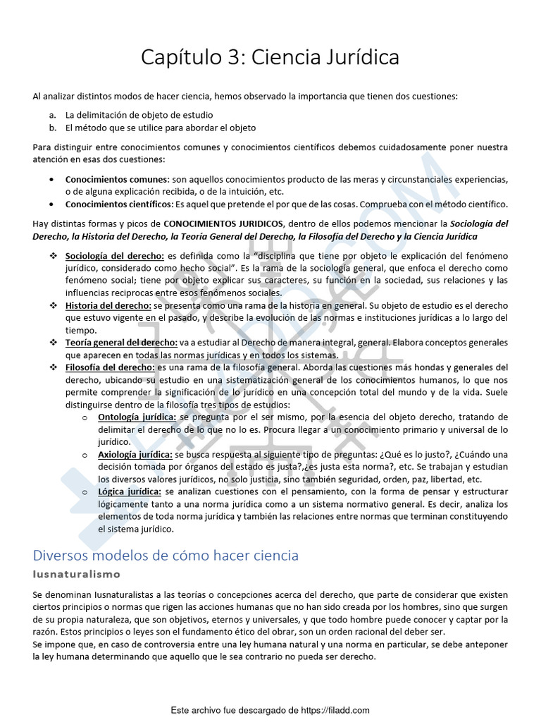 Resumen Capitulo 3 Tomo 2 | PDF | La Ley natural | Razón