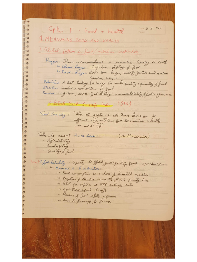 Option F Notes | PDF