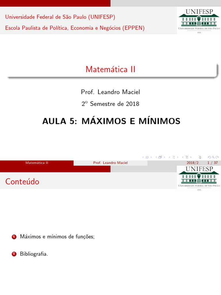 Aula5 - Calculo II | PDF | Derivado | Matemática