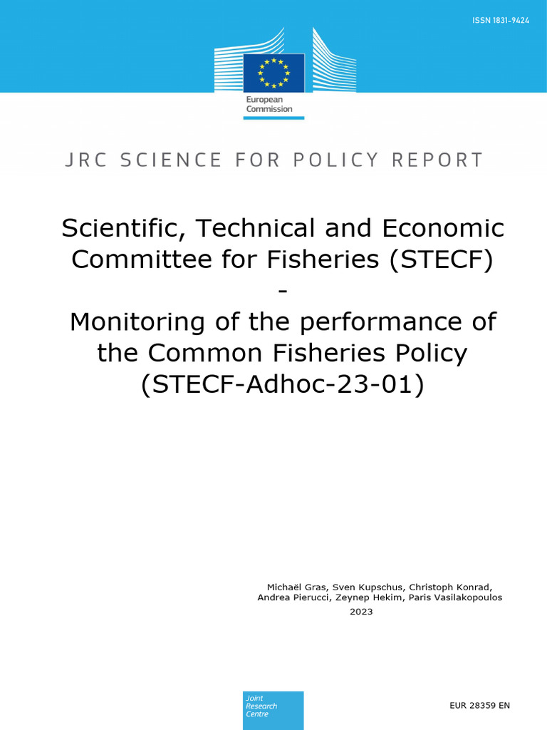 STECF 23-01 Adhoc - CFP Monitoring | PDF | Marine Biology