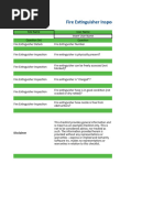 Fire Fighting Equipment Inspection Checklist - 2024 | PDF