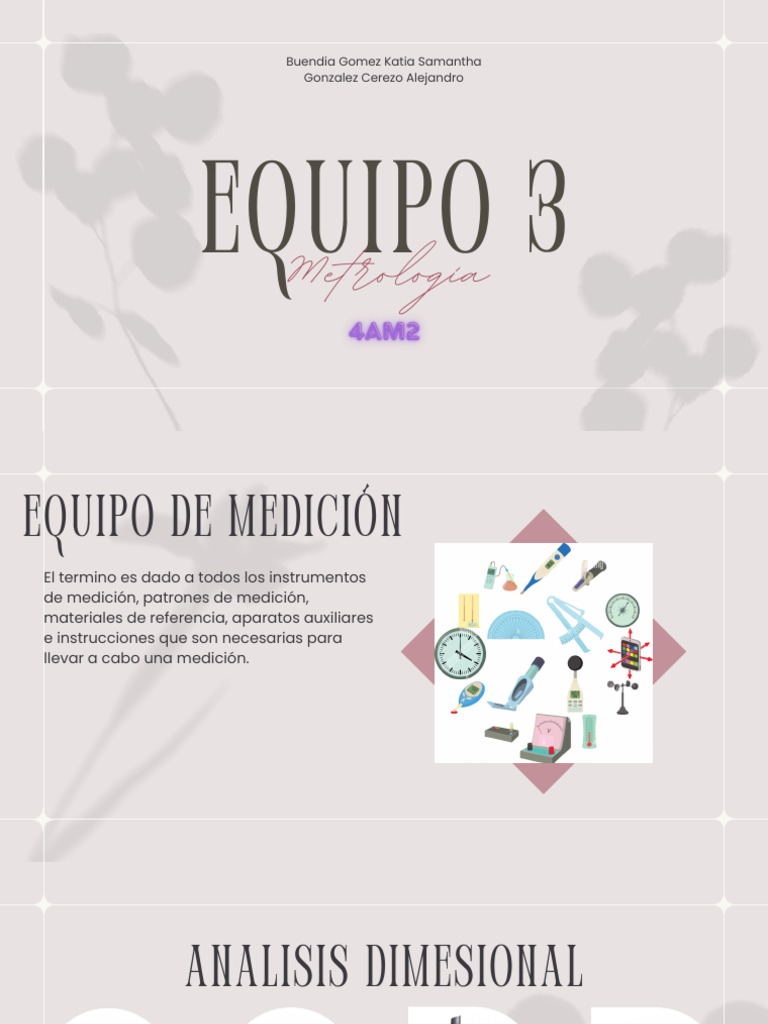 Equipo 3 | PDF | Medición | Metrología
