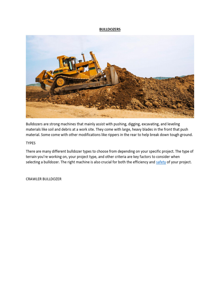 Earthmoving Plant and Equipment. | PDF | Loader (Equipment) | Tractor