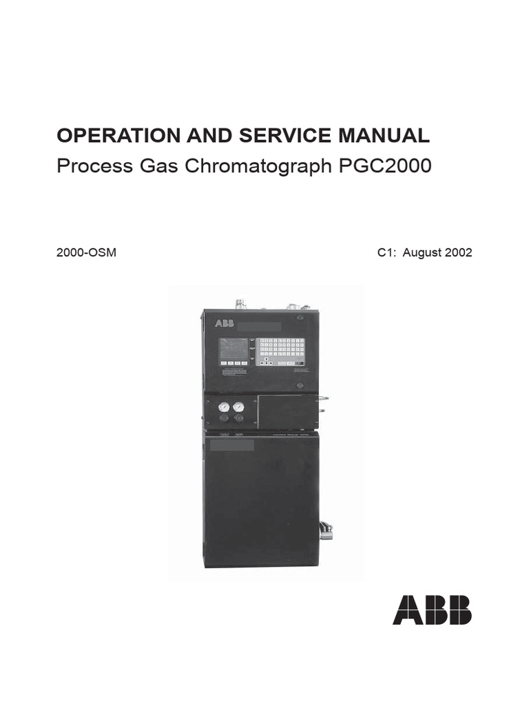 PGC2000 Operation and Service Manual | PDF | Gas Chromatography ...