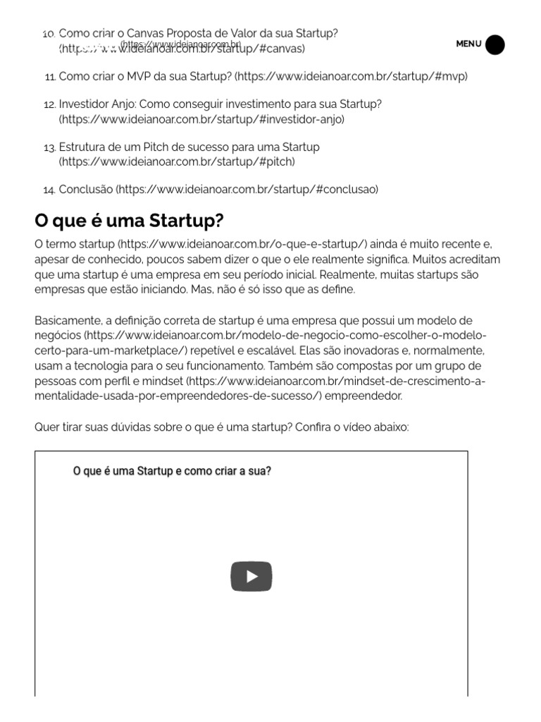 Startup - O Que É, Exemplos e Como Criar Uma Startup - Ideia No Ar ...