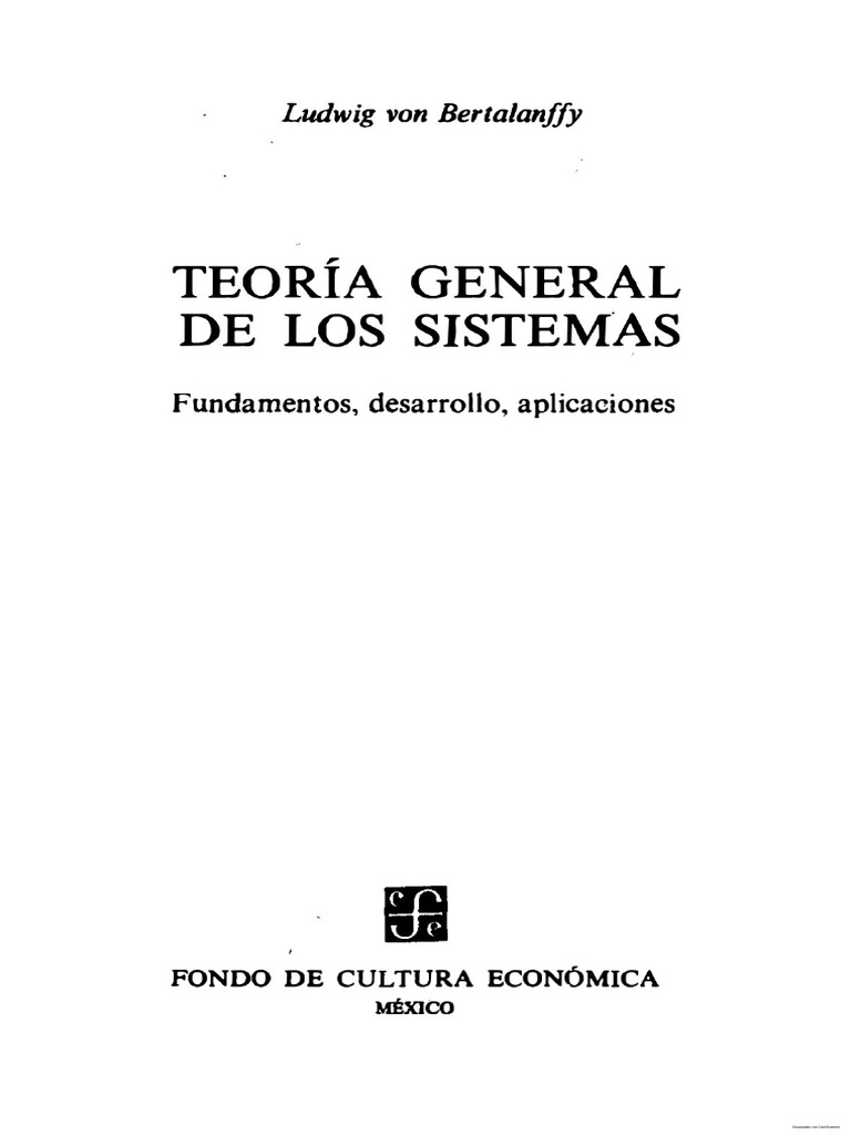 Cap 2 Teoria General de Los Sistemas | PDF