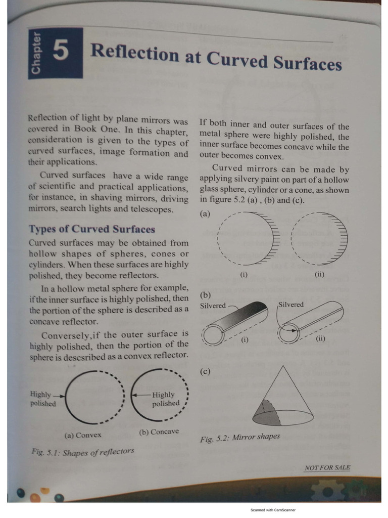 Reflection at Curved Mirrors | PDF