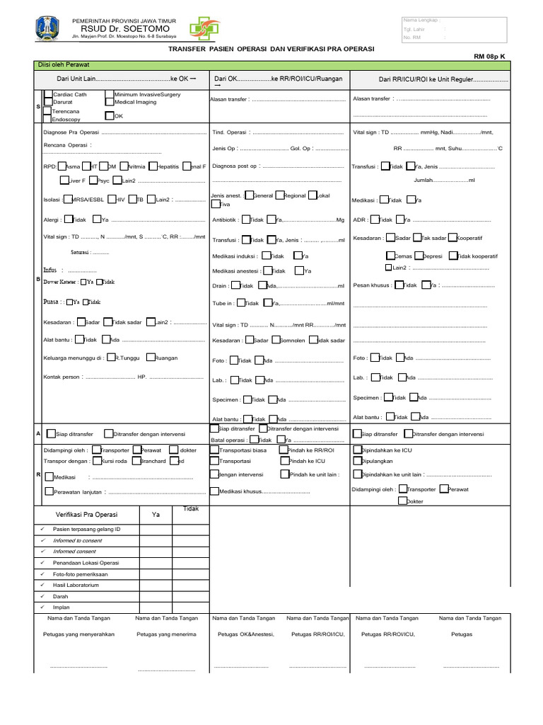 Transfer Pasien | PDF