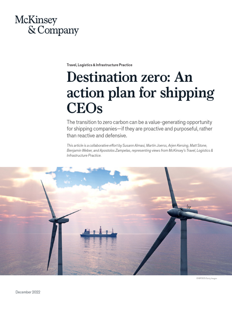 Destination Zero An Action Plan For Shipping Ceos | PDF | Climate ...